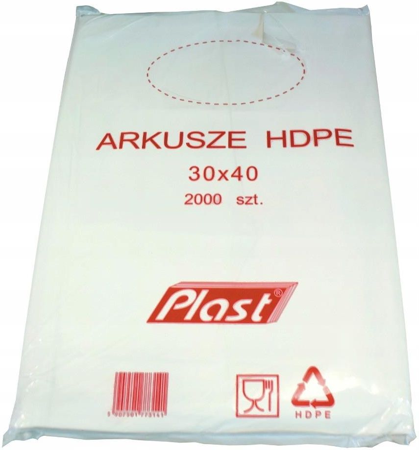 Plast Arkusz Hdpe 30X40Cm 2000Szt. - Ceny i opinie - Ceneo.pl