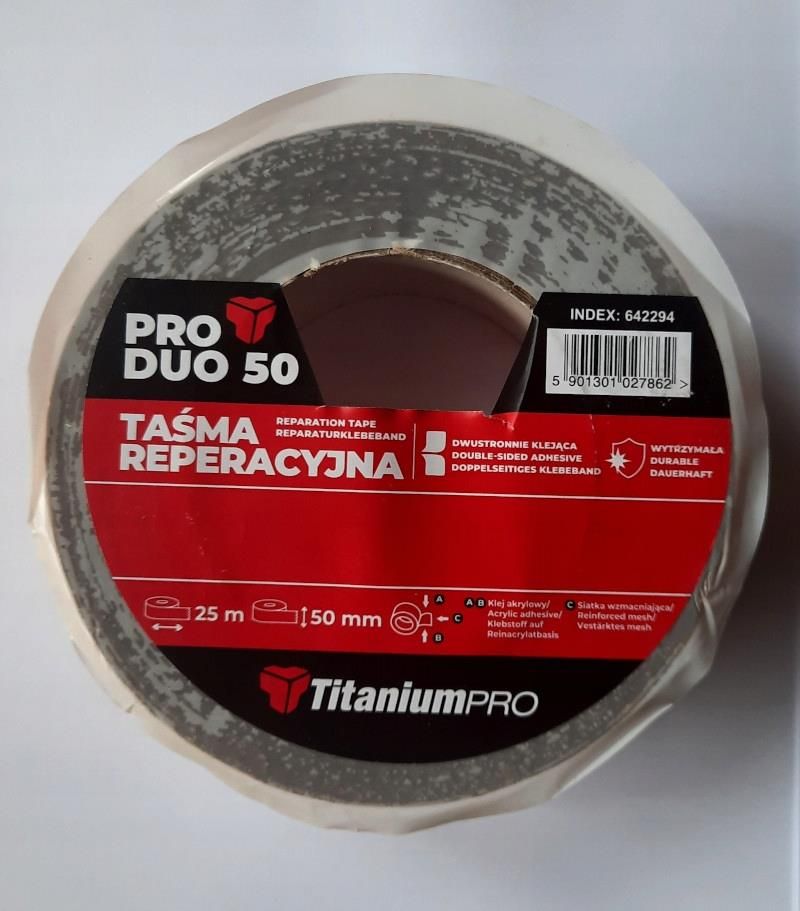 Titanium Pro Taśma Dwustronna Do Membran 50mmx25M (18) - Opinie i ceny ...
