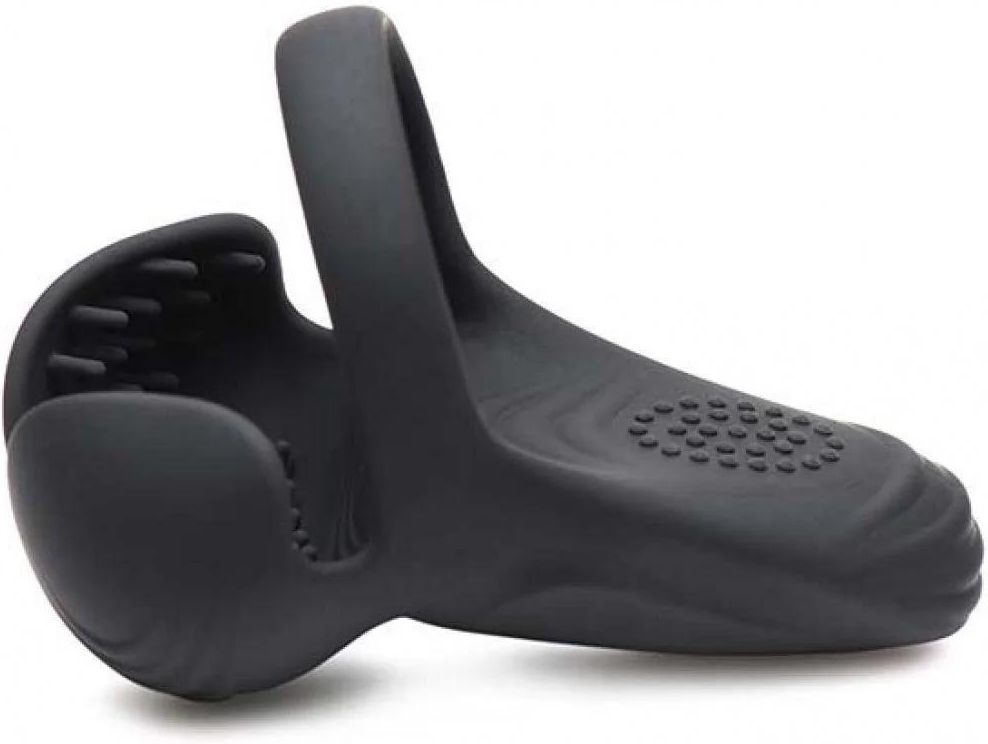 Trinity Vibes 10X Silicone Cock & Ball Ring + Taint Stim Black - Ceneo.pl