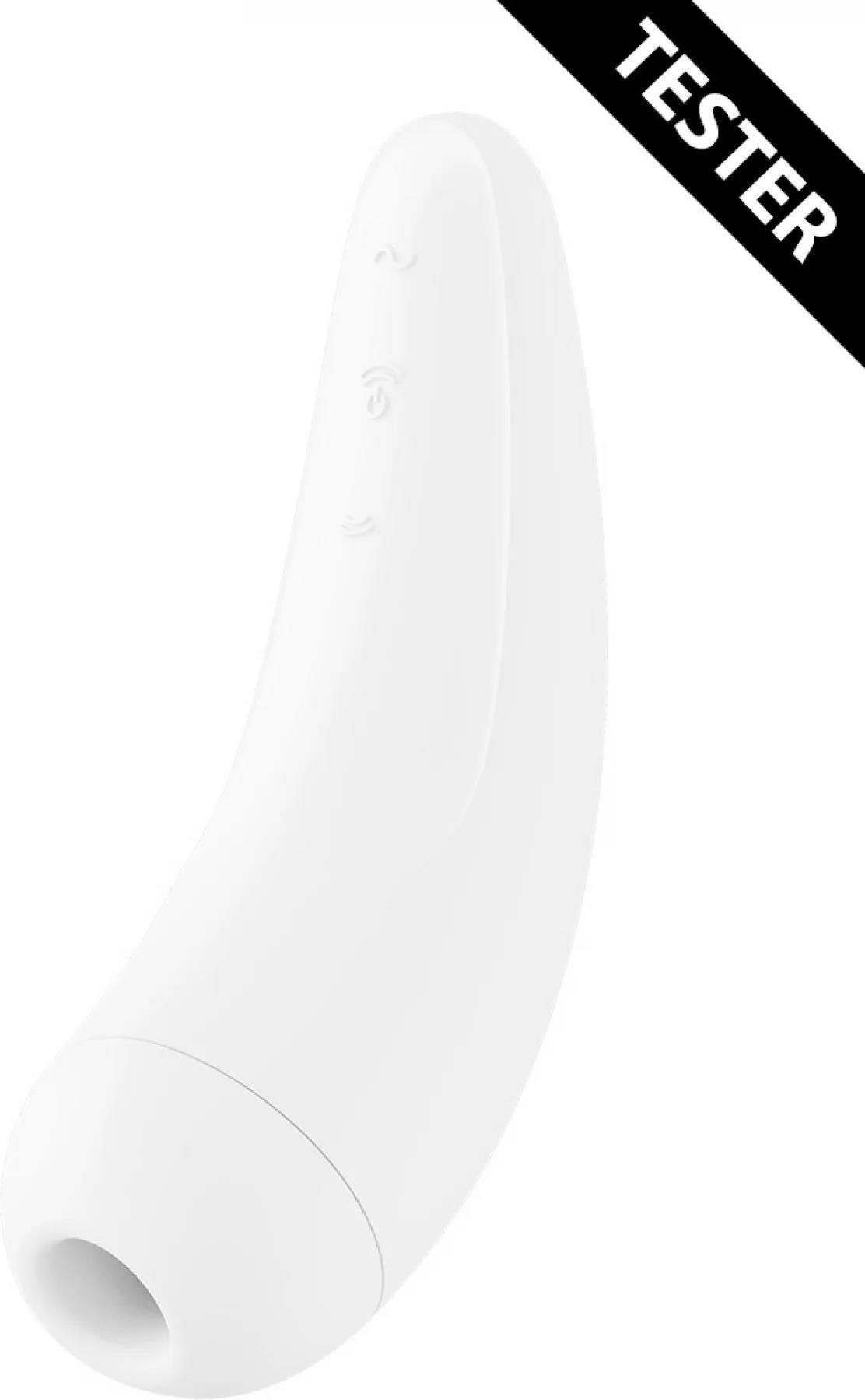 Satisfyer Curvy 2+ Air Pulse Stimulator + Vibration White Tester - Ceneo.pl