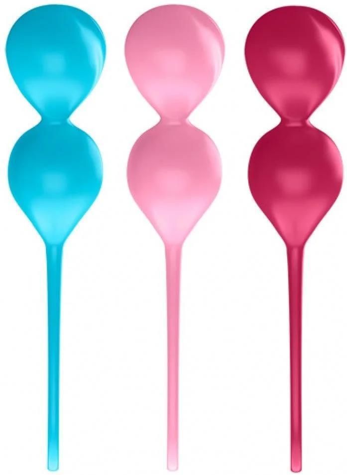 Satisfyer V Balls Kegel Set of 3 - Turquoise/Red/Pink - Ceneo.pl
