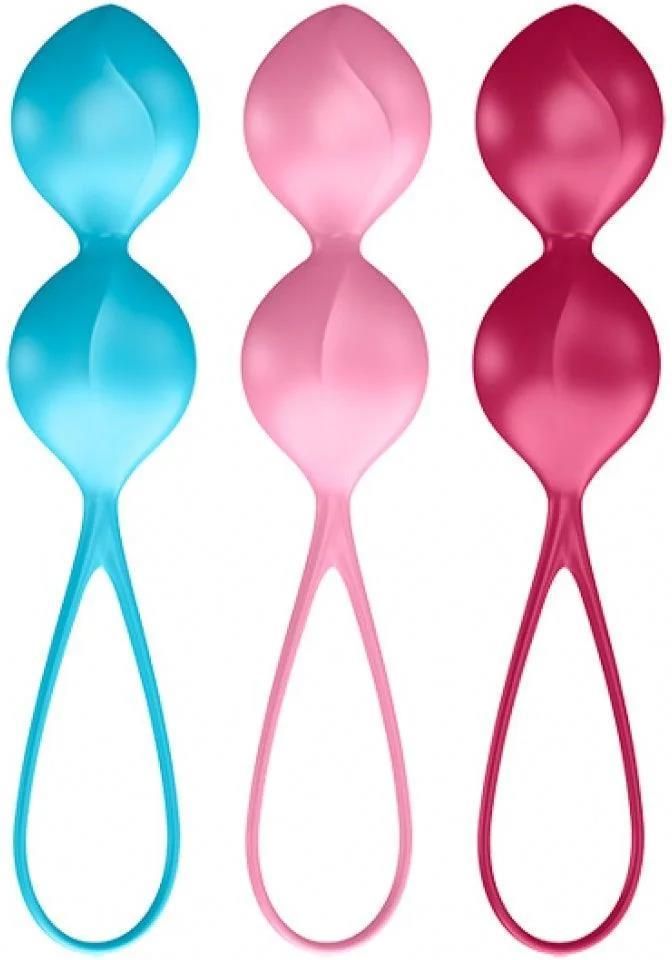 Satisfyer V Balls Kegel Set of 3 - Turquoise/Red/Pink - Ceneo.pl