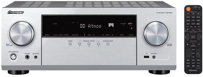 Amplituner Pioneer VSX-935M2 – Amplituner kina domowego 7.2 z Dolby Atmos, Bluetooth Srebrny ...