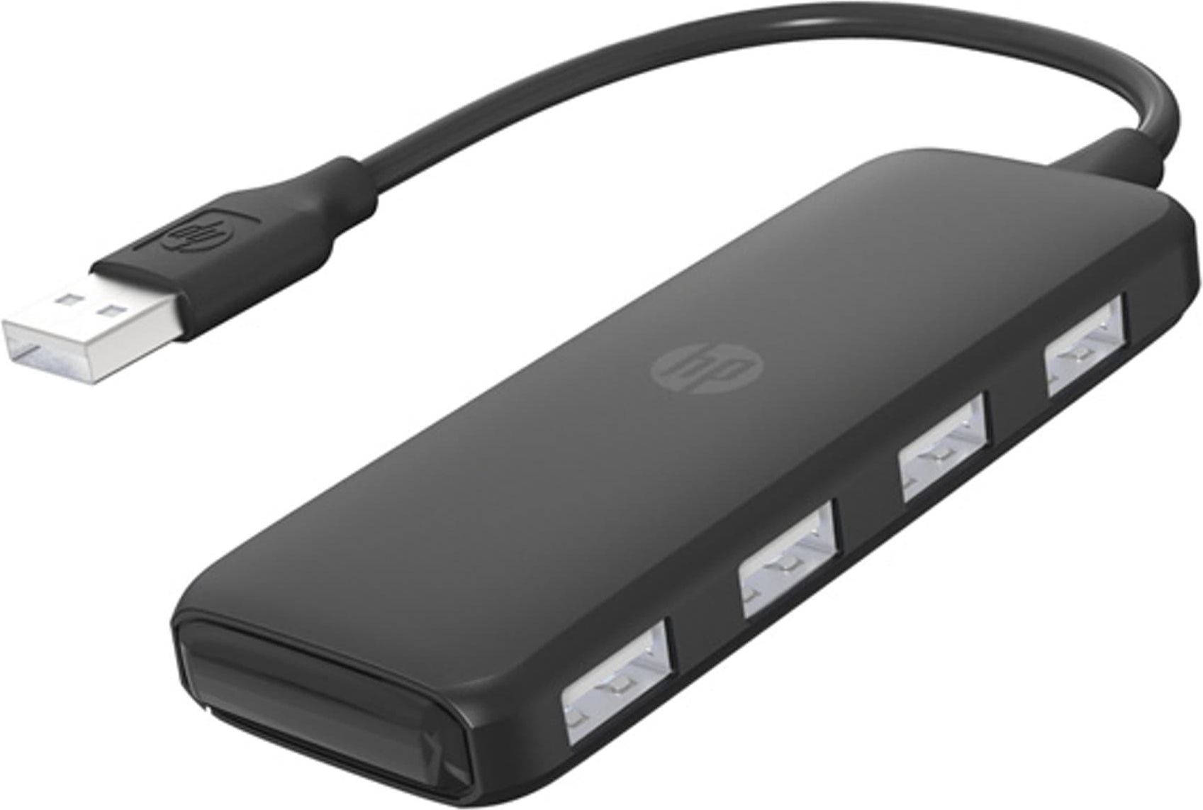 Hub USB Hewlett-Packard USB (2.0) hub 4-port, DHC-CT110C, czarny ...