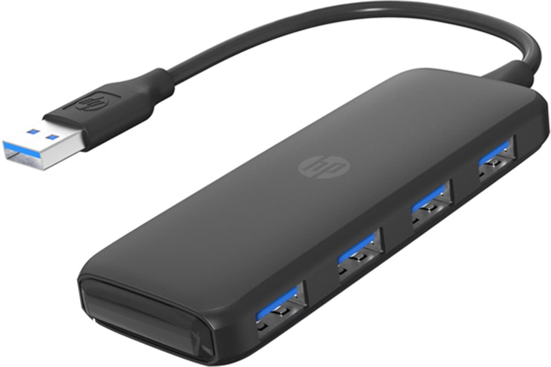 Hub USB Hewlett-Packard USB (3.0) hub 4-port, DHC-CT110, czarny ...