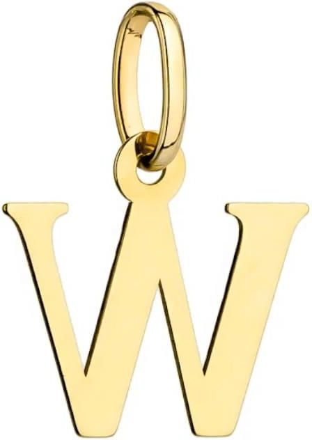 Złota zawieszka literka W 585 - 0.33 g - Ceny i opinie - Ceneo.pl