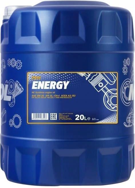 Mannol 7511 Energy 5W30 20l - opinie i ceny na Ceneo.pl