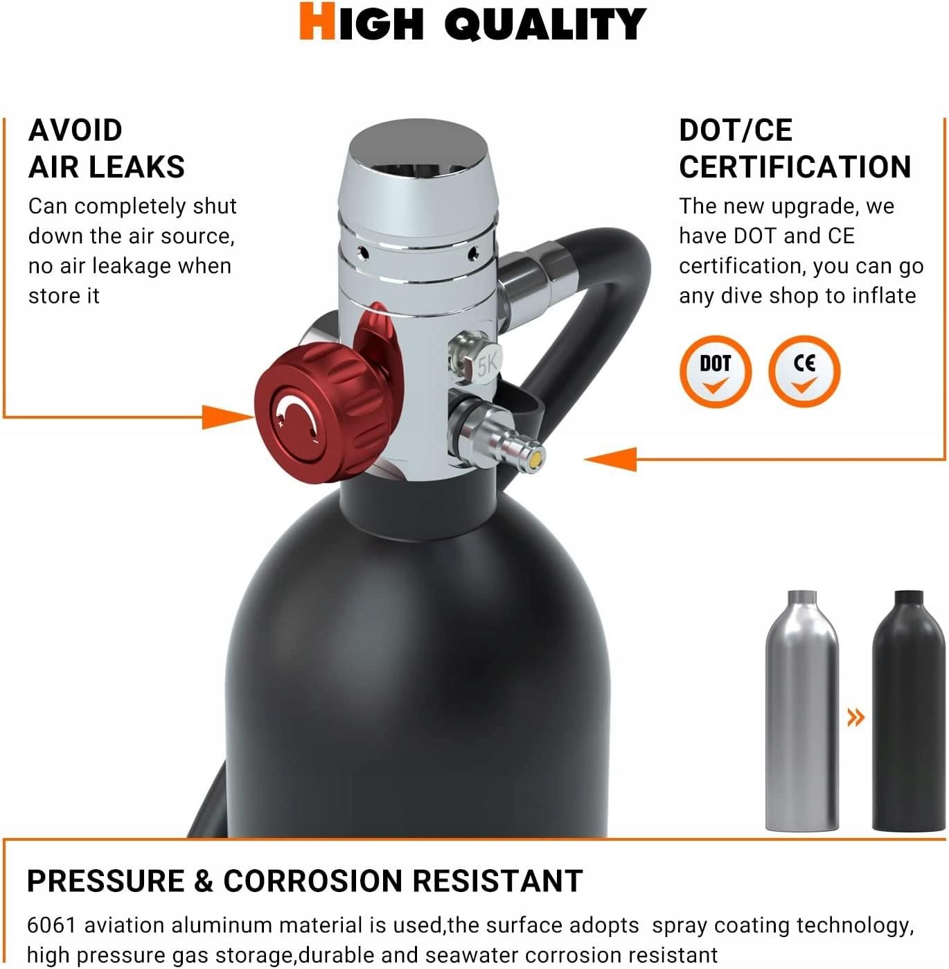 Butla nurkowa z zaworem Smaco S400 1l czarna - Ceny i opinie - Ceneo.pl