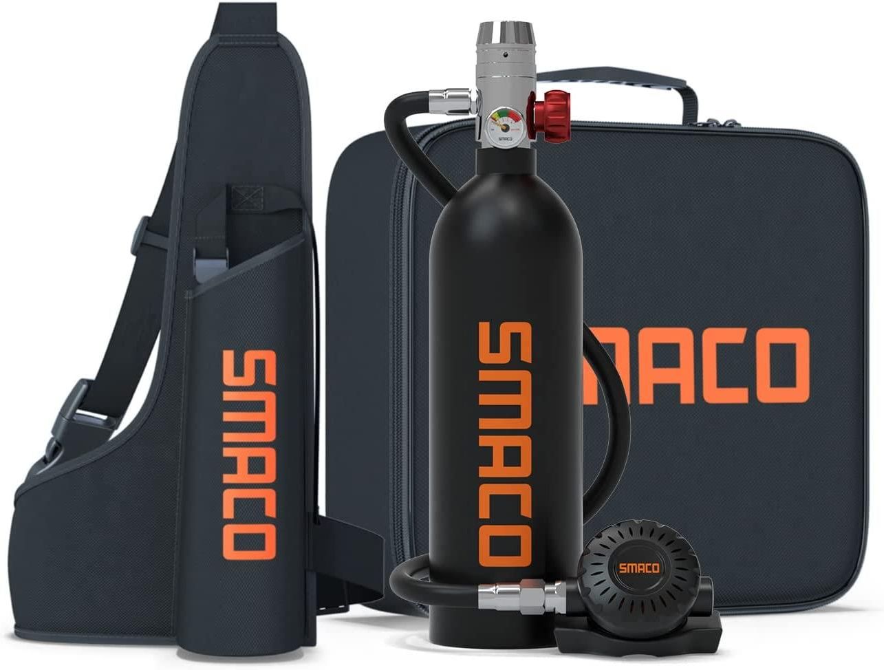 Butla nurkowa z zaworem Smaco S400 1l czarna - Ceny i opinie - Ceneo.pl