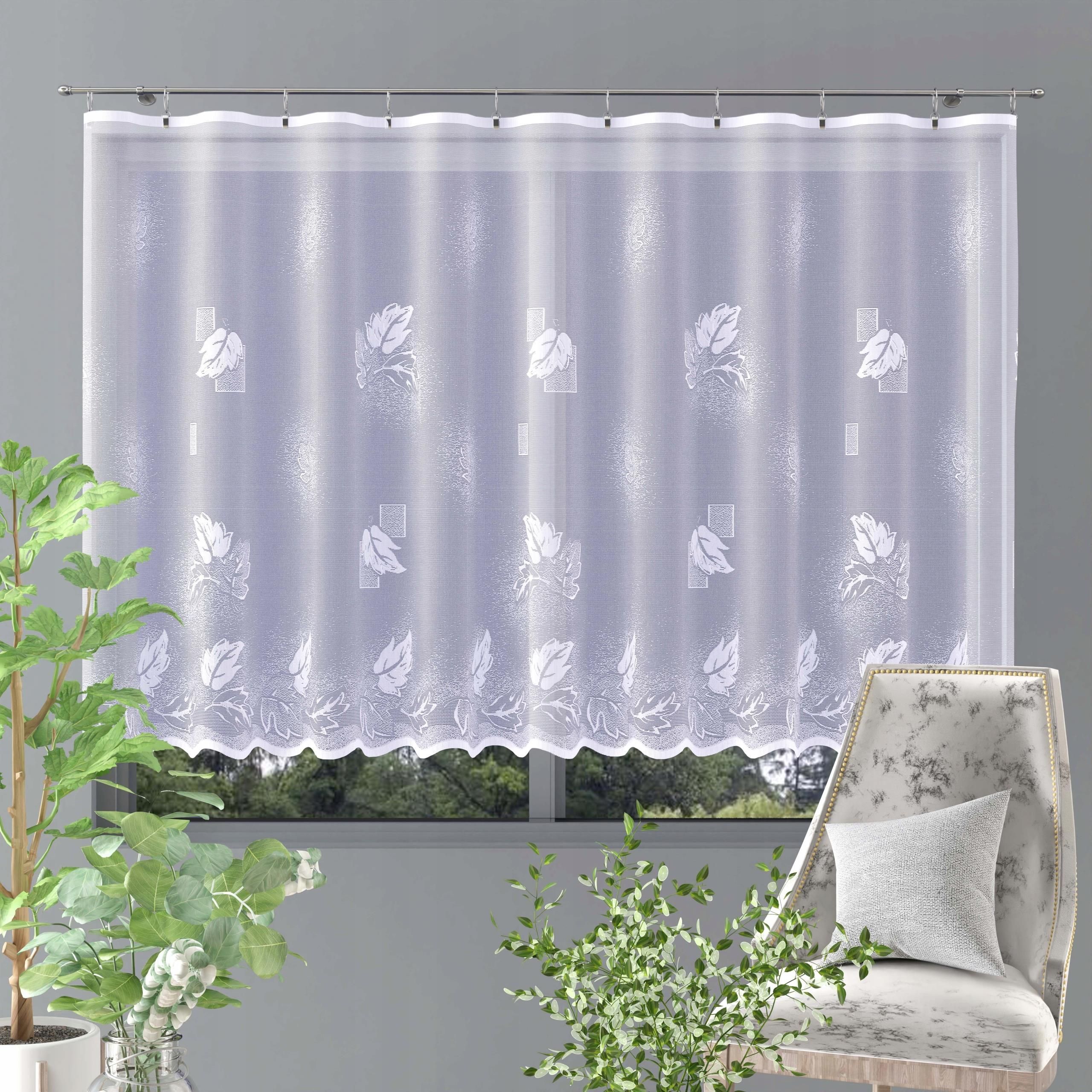 Wisan Firanka Liście Prosta Biała Na Taśmie 300X125 Z506 - Opinie i ...