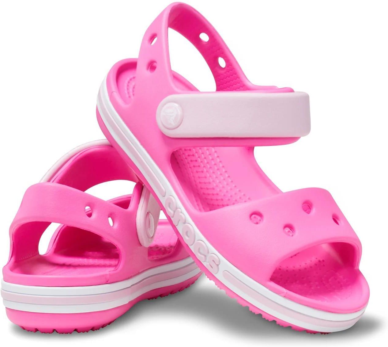 Dziecięce Sandały Crocs Bayaband Sandal K 205400-6Qq – Różowy - Ceny i ...