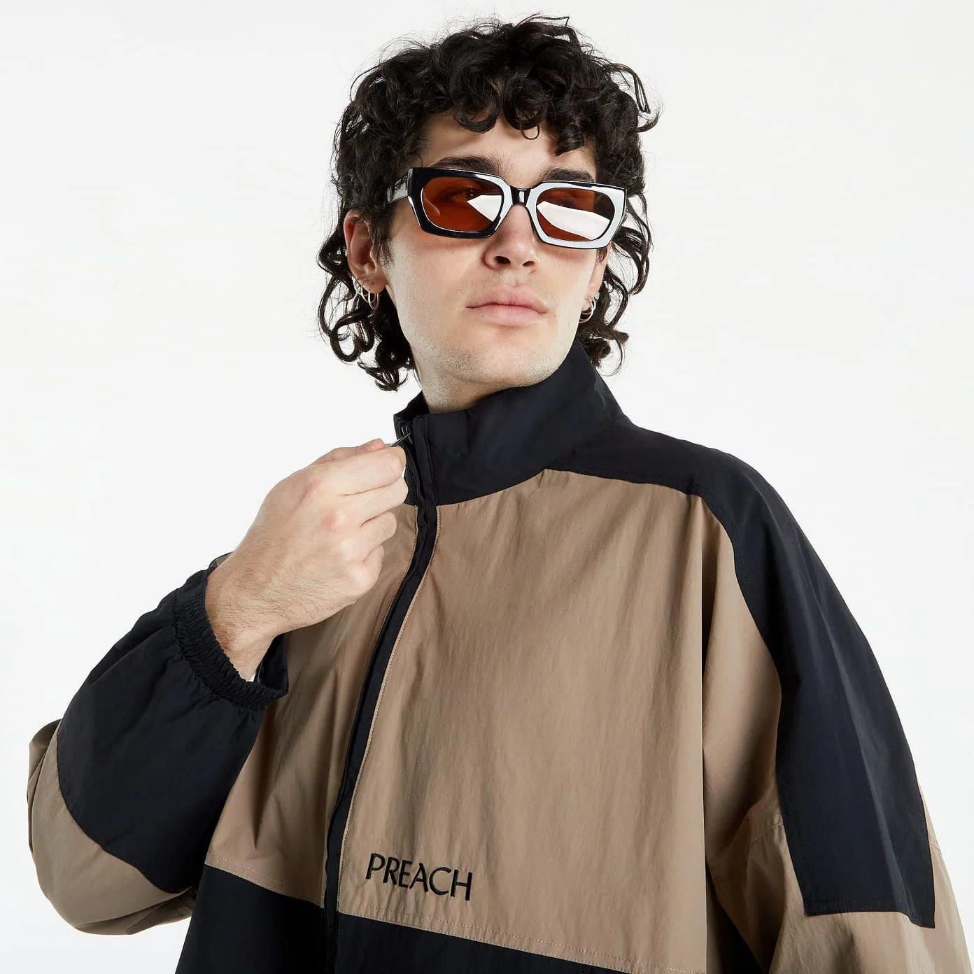 PREACH Nylon Zip Jacket Black/ Brown - Ceny i opinie - Ceneo.pl