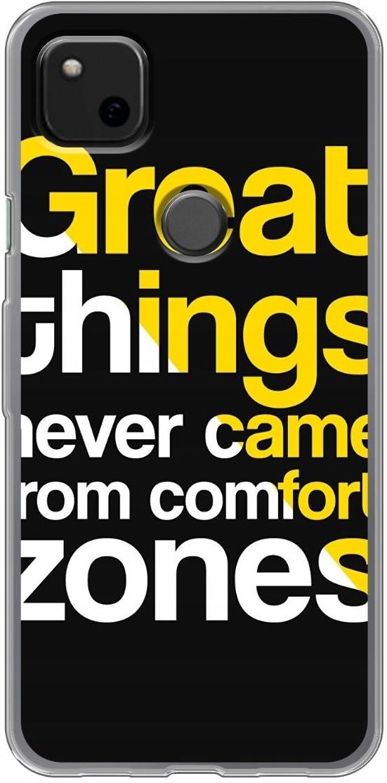 Phone Case Warrior Soft Case Google Pixel 4A Great Things Never Came ...