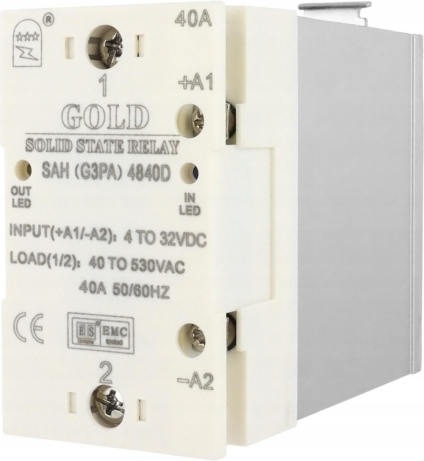 Reball Przekaźnik Półprzewodnikowy Gold Ssr 40A Dc-Ac Din - Opinie i ...