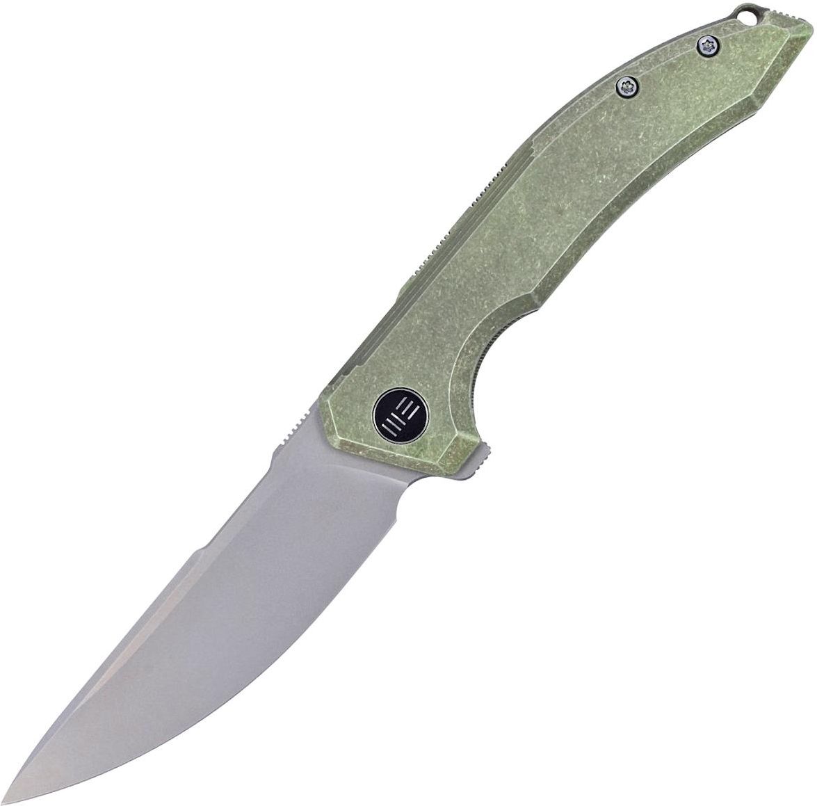 We Knife Nóż Quixotic Green Titanium Silver Bead Blasted Cpm 20Cv ...