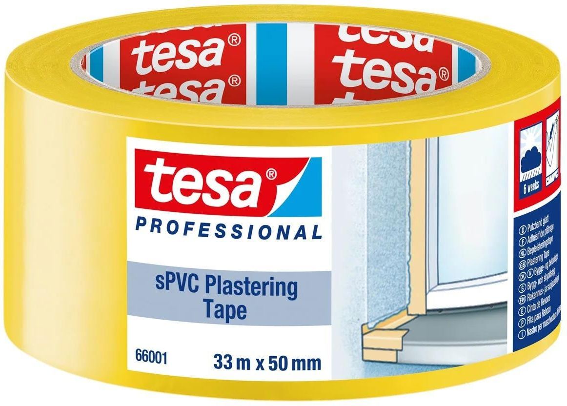 Tesa Plastering Tape 33m x 50mm żółta (66001) - Opinie i ceny na Ceneo.pl