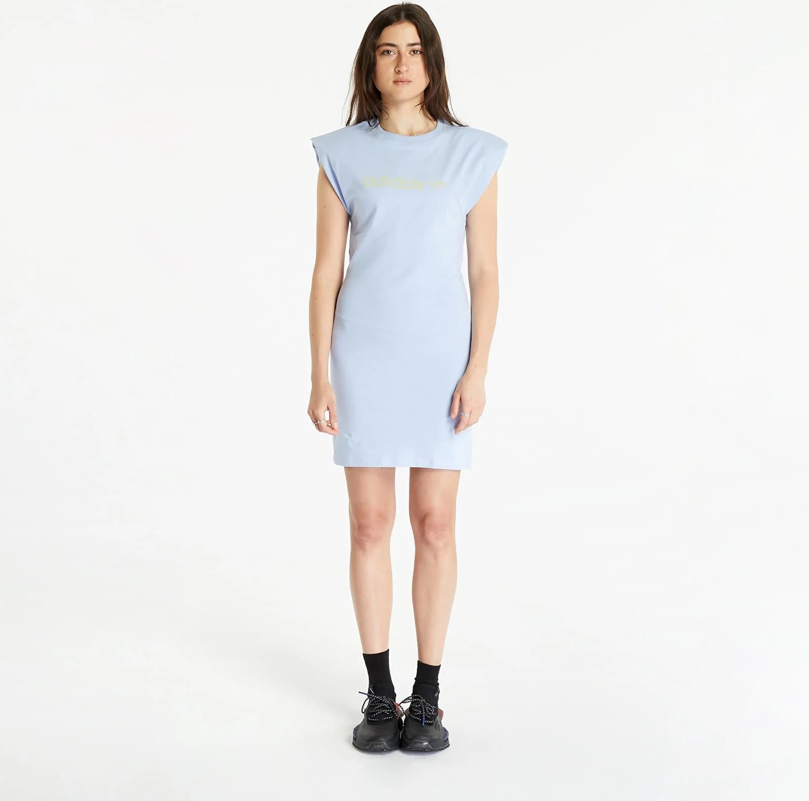 Adidas Originals Muscle Fit With Logo Dress Sky Blue - Ceny i opinie ...
