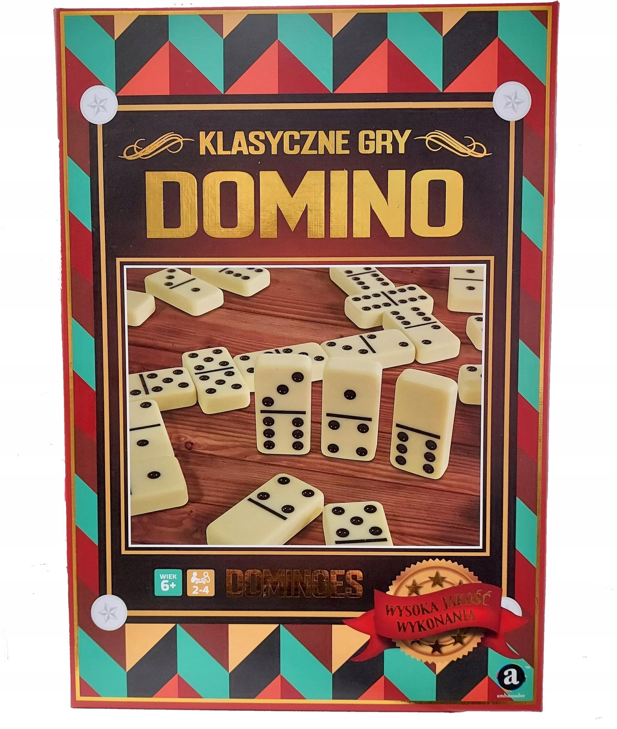 Ambassador Domino klasyczne ST005 - Gra planszowa. Ceny i opinie - Ceneo.pl