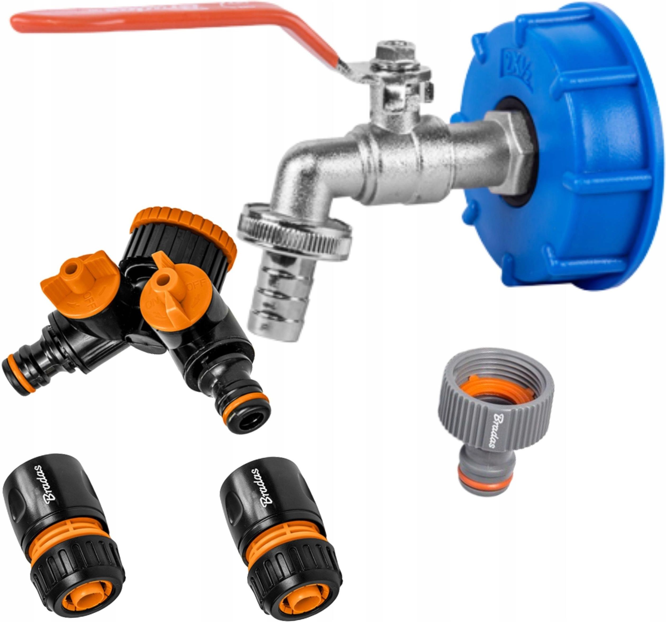 Zawór Bradas Kran Ibc Do Mauzera Zestaw Podłączenie 2 Węży 1/2 - Opinie i ceny na Ceneo.pl