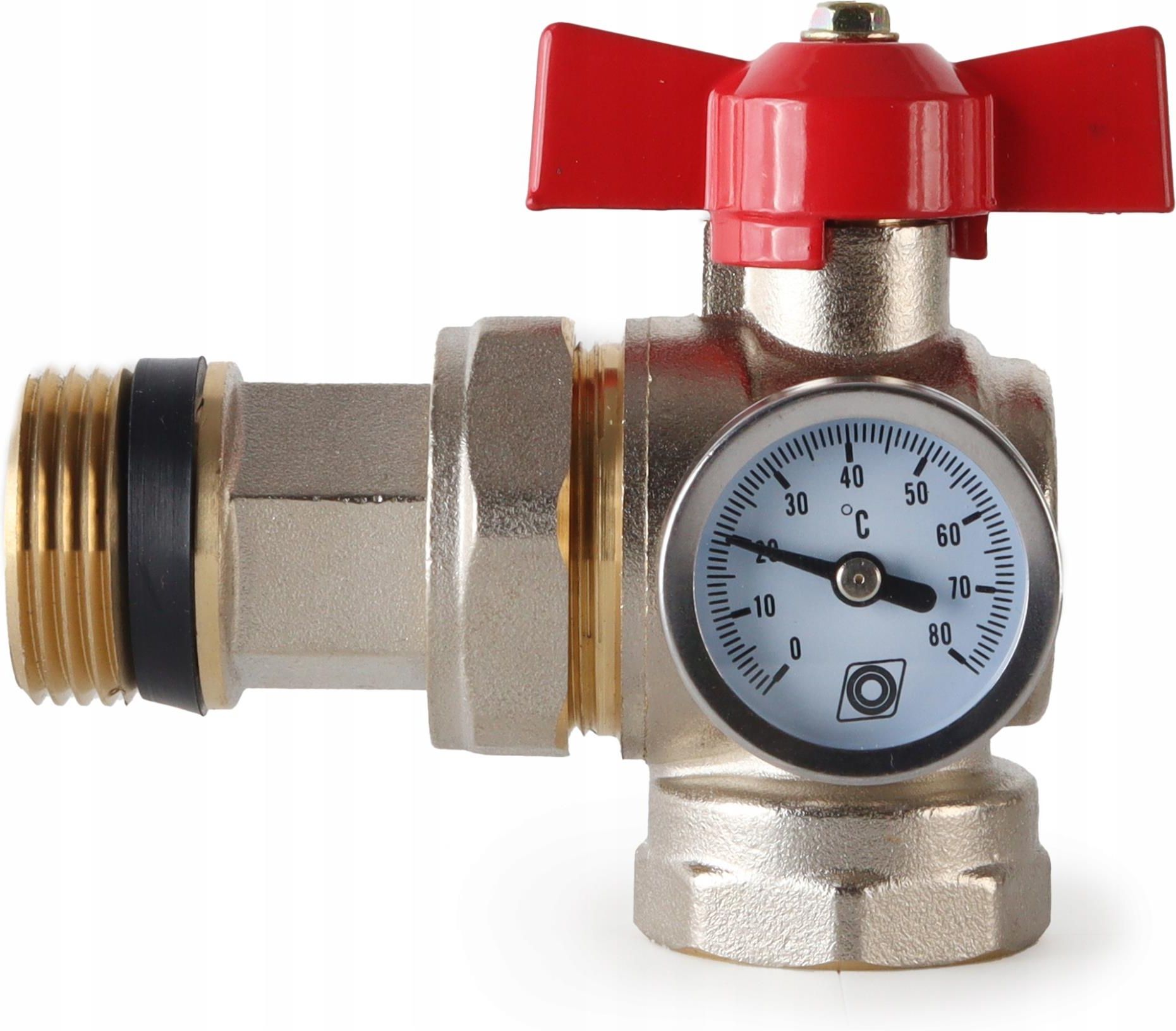 Zawór Reiter Zawór Kulowy 1 Cal Ze Śrubunkiem I Termometrem ZKRK1OTC ...