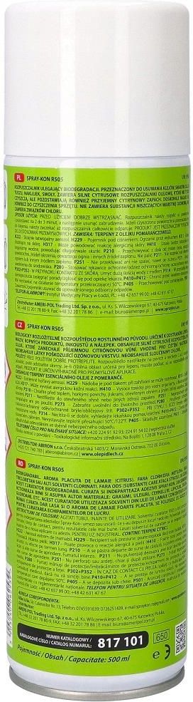 Klej Spray Kon B707 Klej Kontaktowy W Sprayu 600Ml Rozpuszczalnik ...