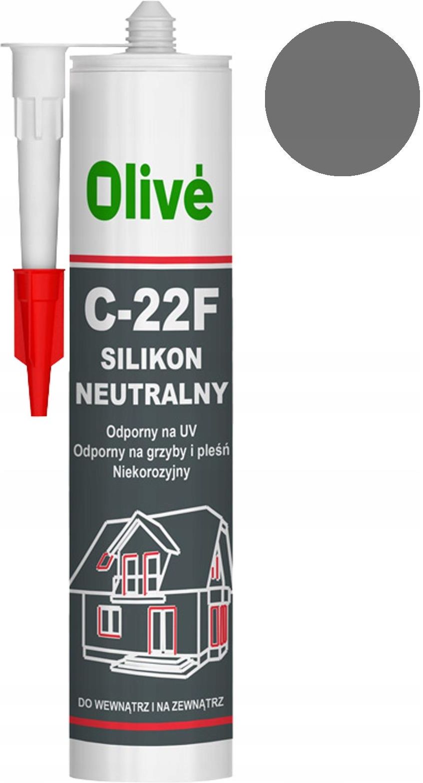 Olive Silikon Neutralny Sanitarny Szary 300ml - Opinie i ceny na Ceneo.pl
