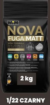 Fuga Wim Nova Fuga Matt 1/22 2Kg Czarny - Opinie i ceny na Ceneo.pl