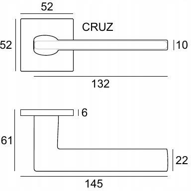 Vds Klamka Drzwiowa Cruz Fit Kwadratowa Chrom Szczot. - Opinie i ceny ...