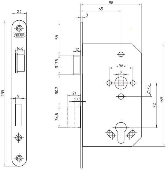 Assa Abloy Zamek Przeciwpożarowy 72/65Mm Prawy Nemef 1769 - Opinie i ...