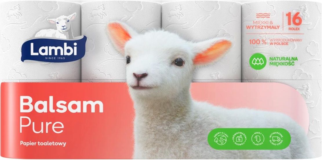 Lambi Balsam Pure Papier Toaletowy 16 Szt. - Opinie i ceny na Ceneo.pl