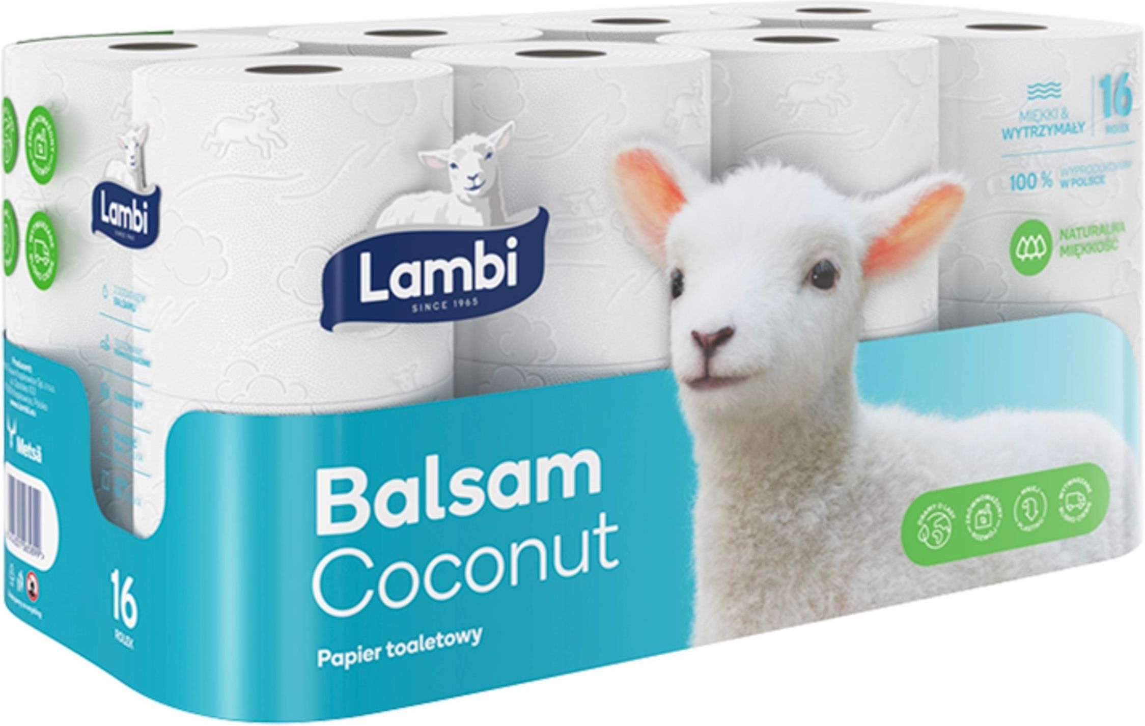 Lambi Papier Toaletowy Balsam Coconut 3W 16 szt. - Opinie i ceny na ...
