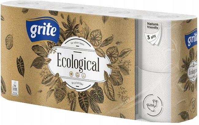 Grite Papier Toaletowy Ecological 8 Sztuk - Opinie i ceny na Ceneo.pl