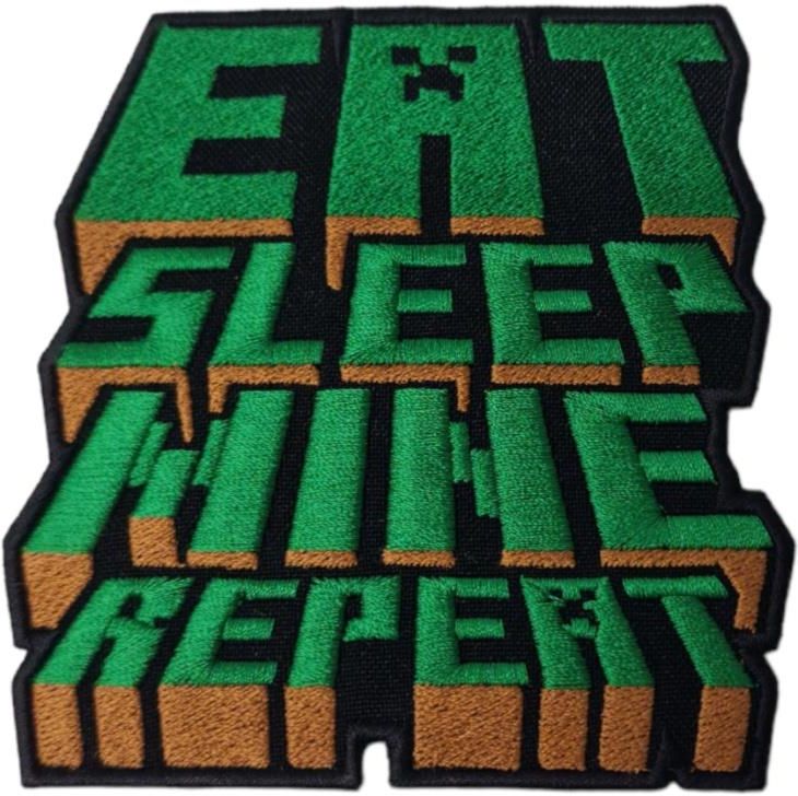 Minecraft naszywka termo Eat Sleep Mine Repeat - Ceny i opinie - Ceneo.pl