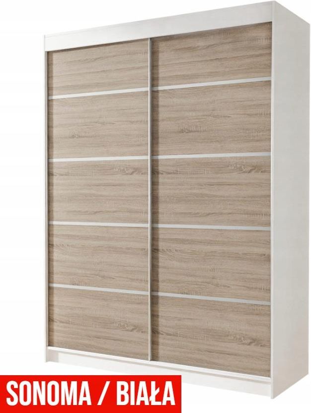 Ankon Szafa Bez Lustra 100Cm 100X200X58 Sonoma Biała 13512154745 ...