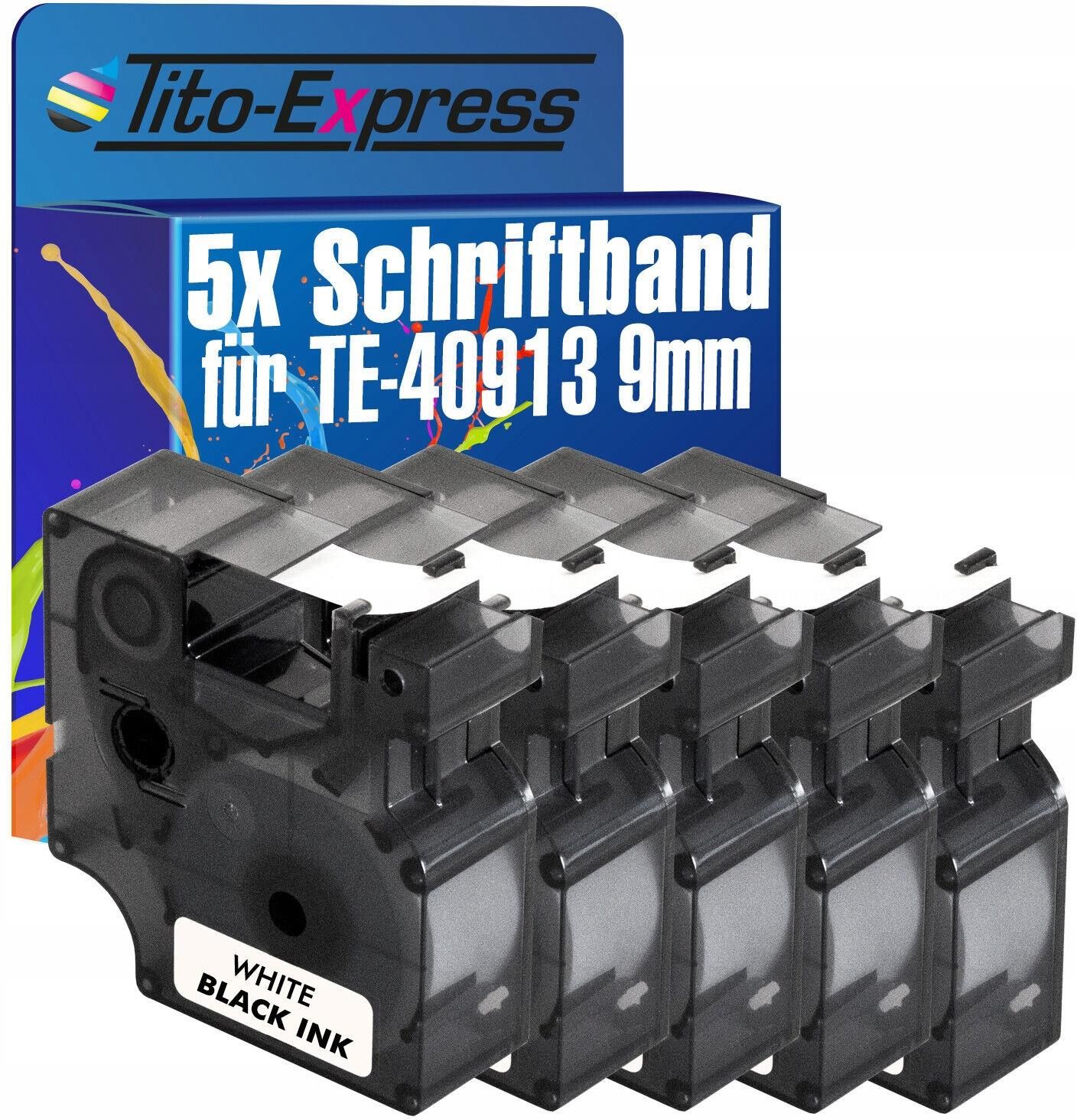 Tito-Express 5X Taśma Do Dymo D1 40913 9Mm 7M S0720680 Biała - Ceny i opinie - Ceneo.pl