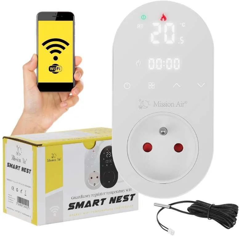 System domotyki Termostat gniazdkowy SMART NEST Biały - Opinie i ceny na Ceneo.pl
