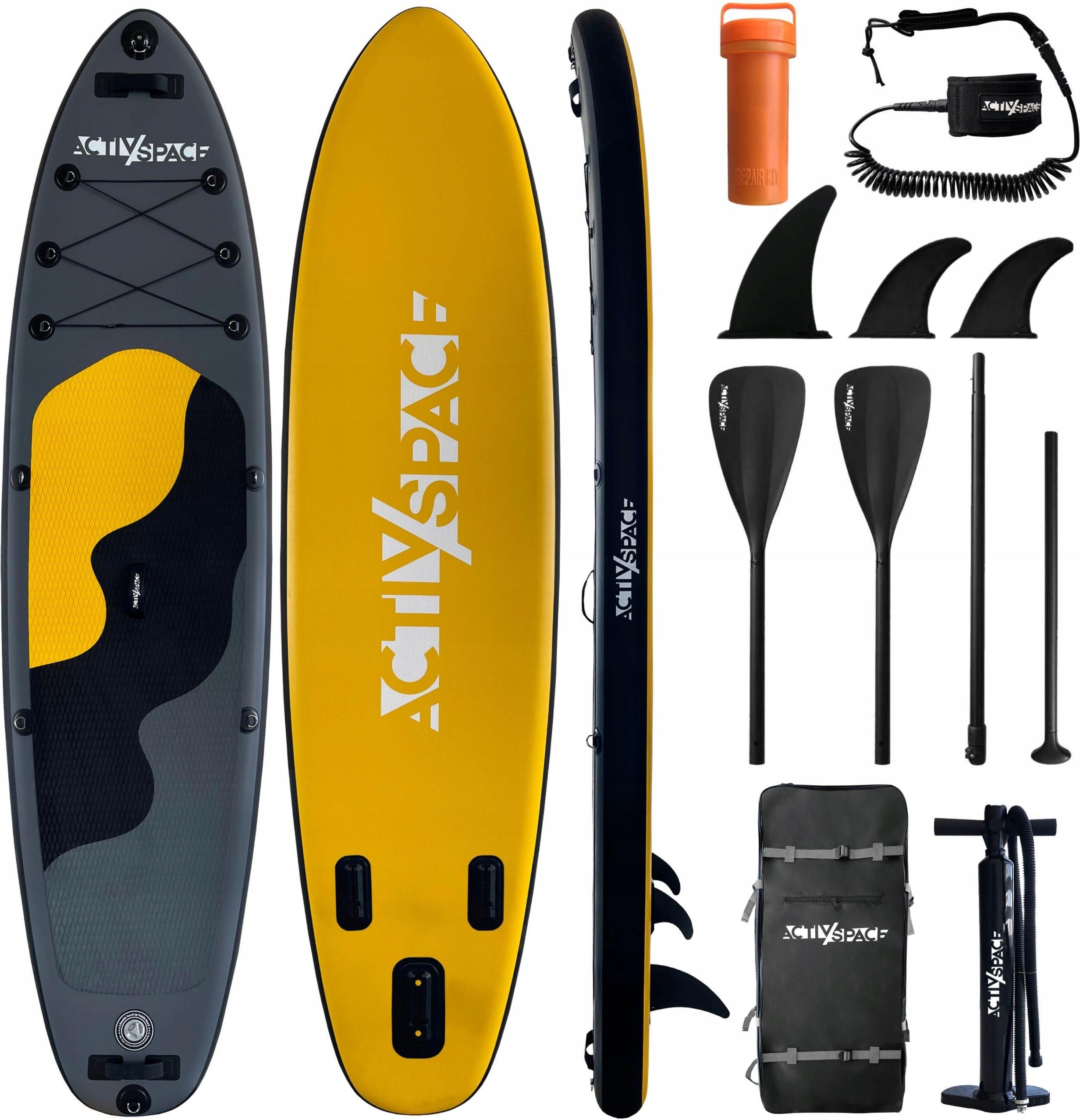 Sup Pro 320cm Paddle zestaw Żółta czarna - Ceny i opinie - Ceneo.pl