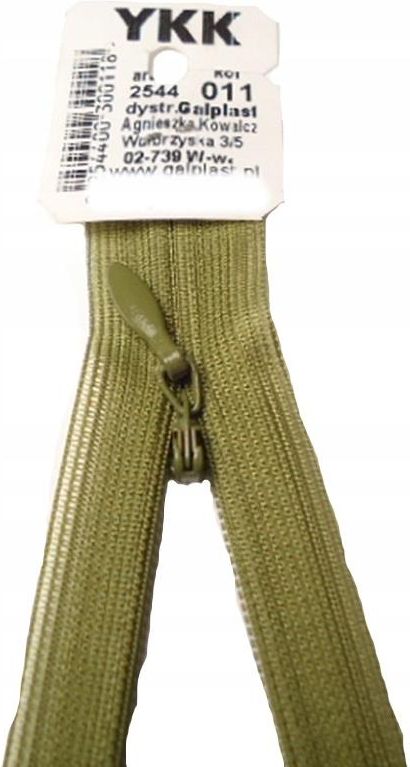 Ykk zamek nierozdzielczy 60 cm kryty 011 1559327831 - Ceny i opinie - Ceneo.pl