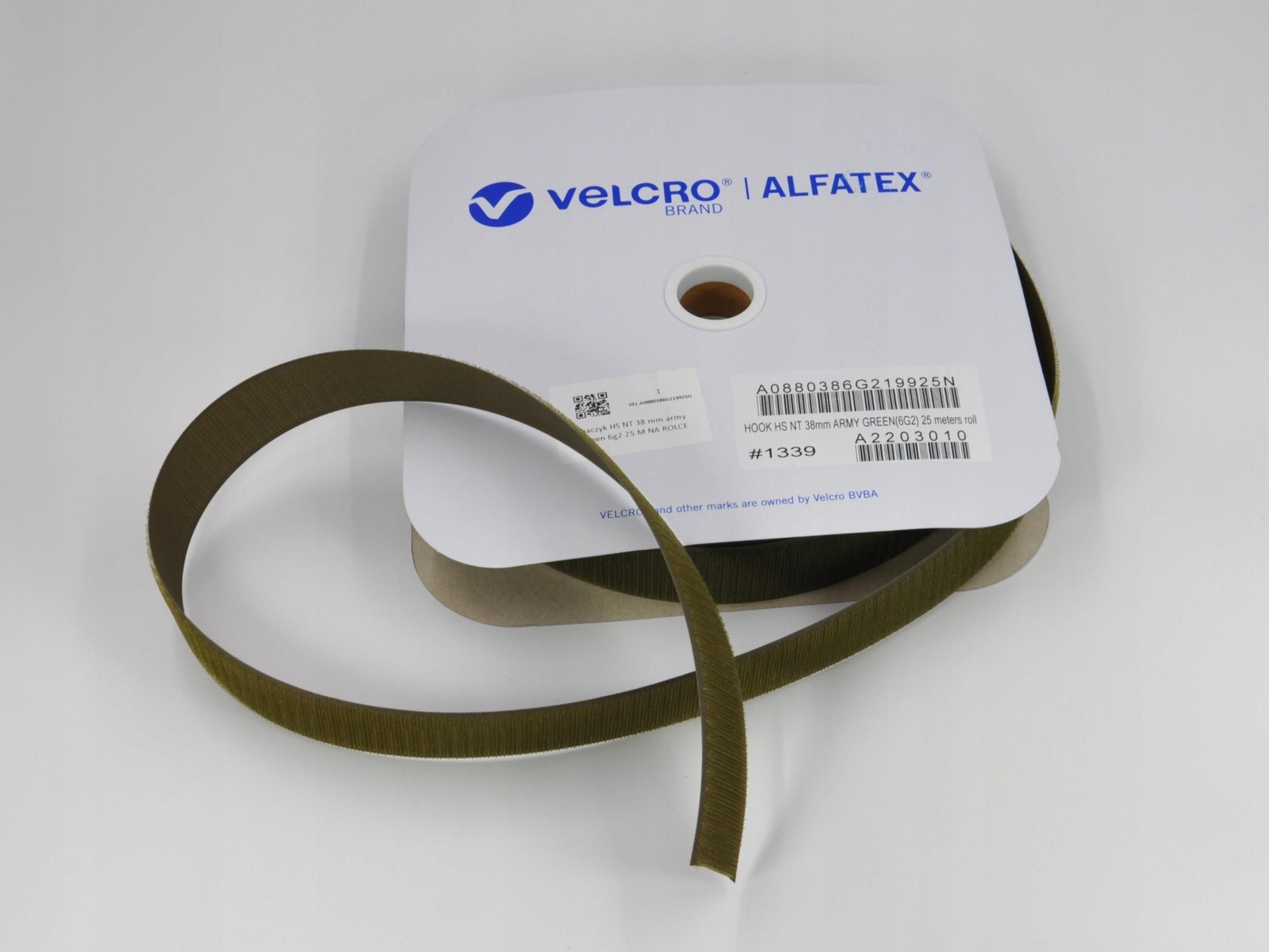 Alfatex Taśma rzep od Velcro haczyk 38mm oliwka 1574972951 - Ceny i ...