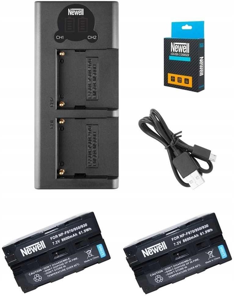 Newell Zestaw Ładowarka Lcd Dual +2 Akumulatory Do Sony Np-F970 - Ceny ...