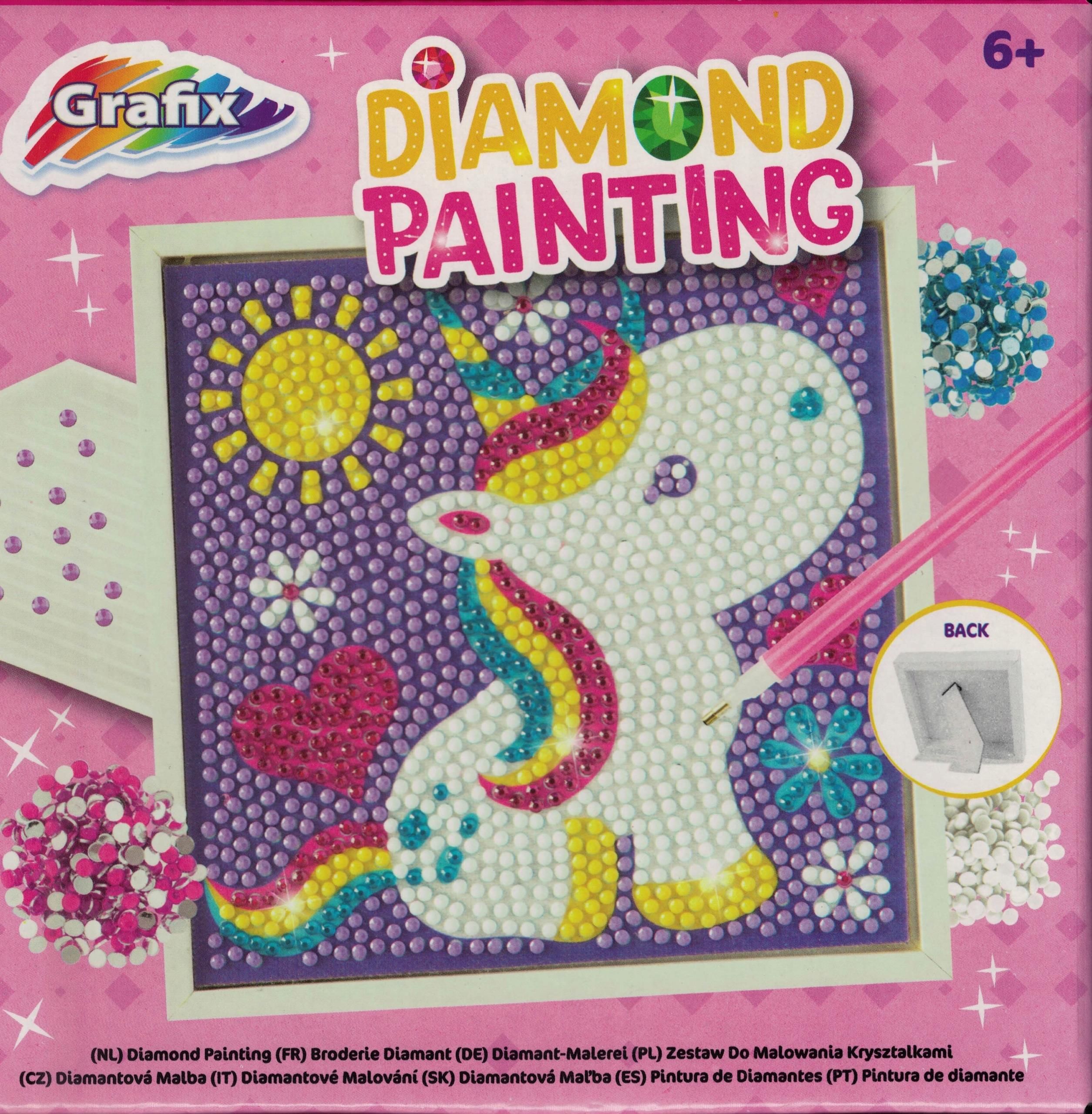 Grafix Diamond Painting Haft Obraz W Ramce Jednorożec 1579697993 - Ceny ...