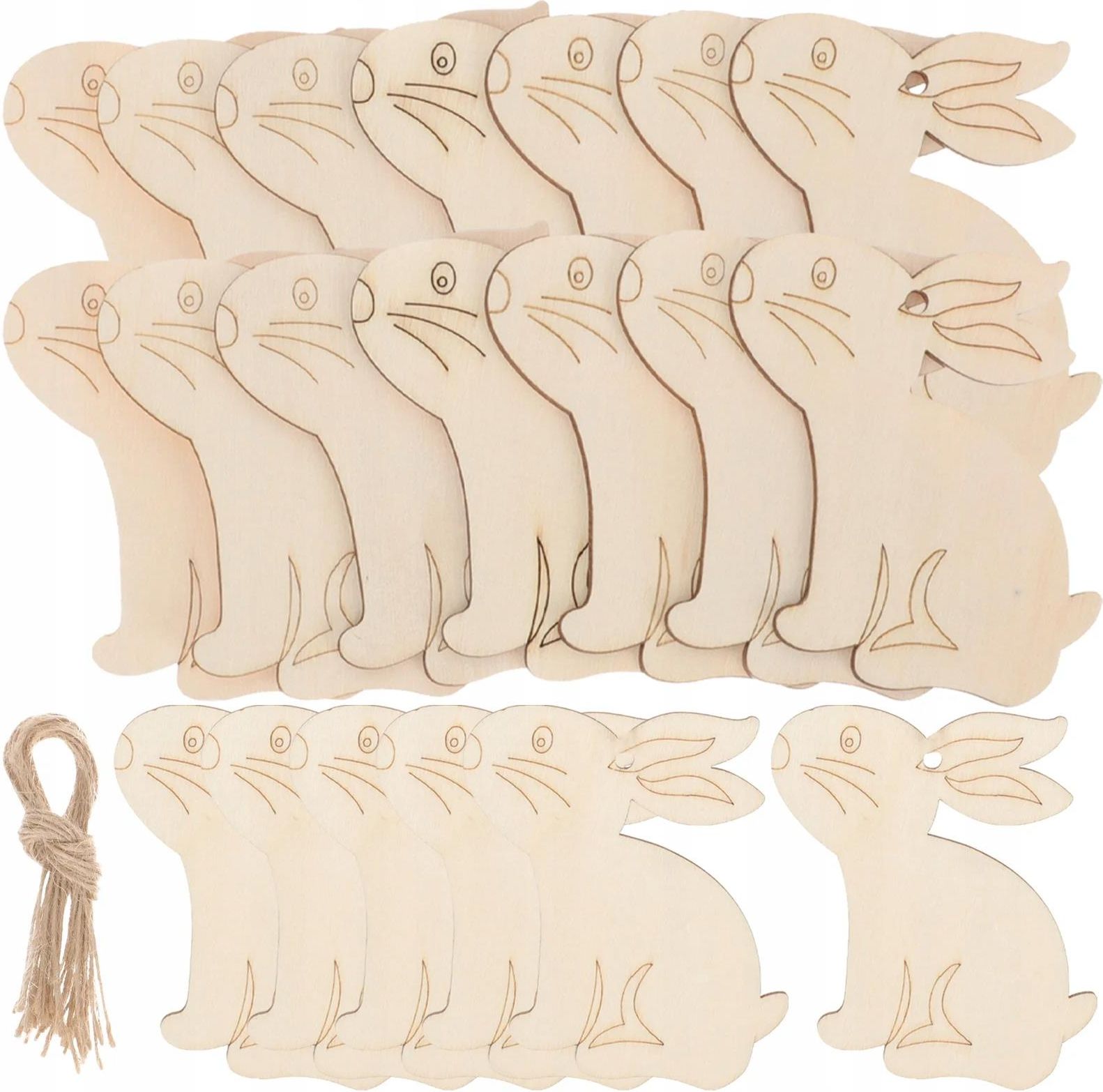Królik Diy Rzemiosło Drewniane Dzieci Plasterek Wielkanocny 1579622771 ...