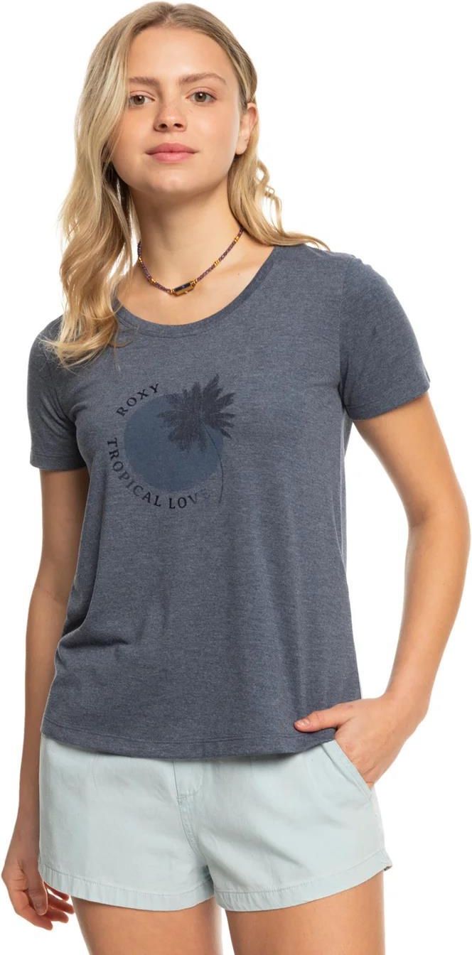Damska Koszulka z krótkim rękawem Roxy Chasing The WA J Tees Erjzt05474-Bsp0 – Granatowy - Ceny ...