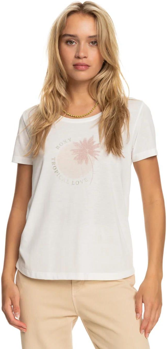 Damska Koszulka z krótkim rękawem Roxy Chasing The WA J Tees Erjzt05474-Wbk0 – Biały - Ceny i ...