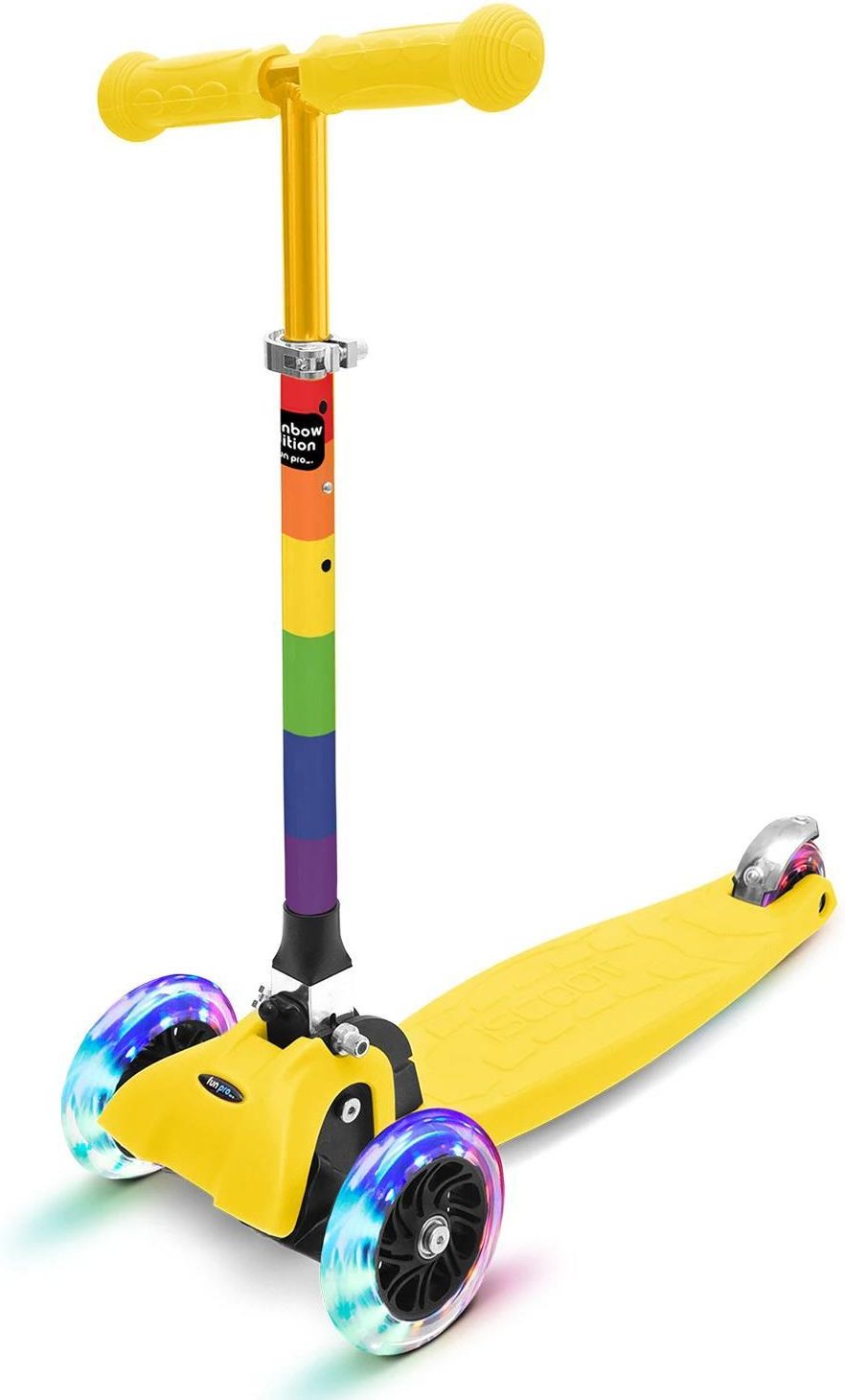 Fun Pro One Special Edition Hulajnoga Dla Dzieci Kółka Led Tęcza - Ceny ...