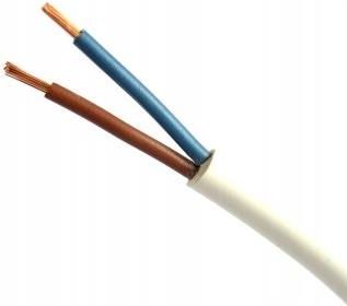 Eltrim Przewód Mieszkaniowy H03Vv F Omy 2X1 0 Biały 300V - Opinie i ceny na Ceneo.pl