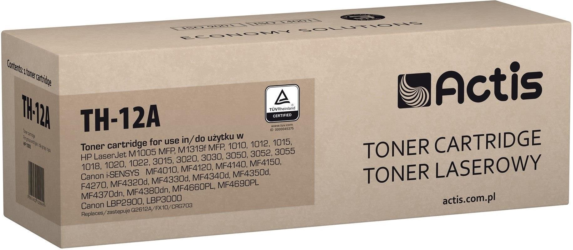 Actis Toner Th-12A Do Hp 12A Q2612A Canon Fx-10 Canon Crg-703 2000 ...