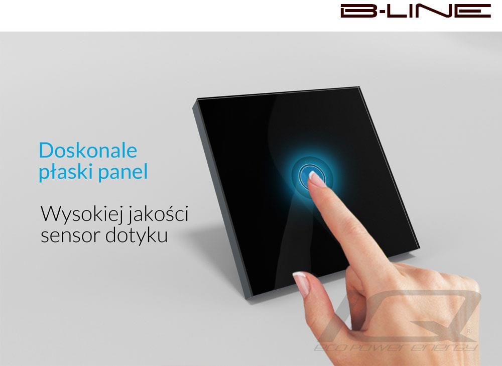 B-Line Pilot Włącznik Schodowy Dotykowy Szklany 1Gw Led (PE1000117 ...