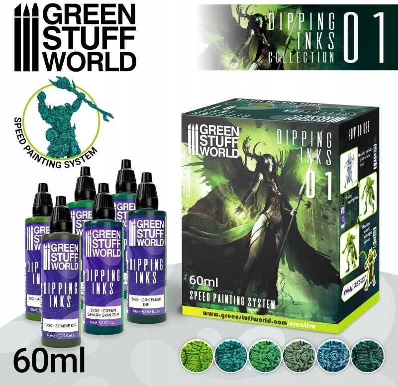 Green Stuff World Green Stuff Paint Set Dipping Collection 01 ...