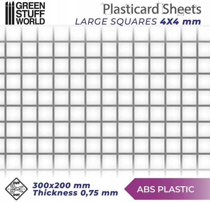 Green Stuff World Gsw 1104 Abs Plasticard Large Squares Textured S ...